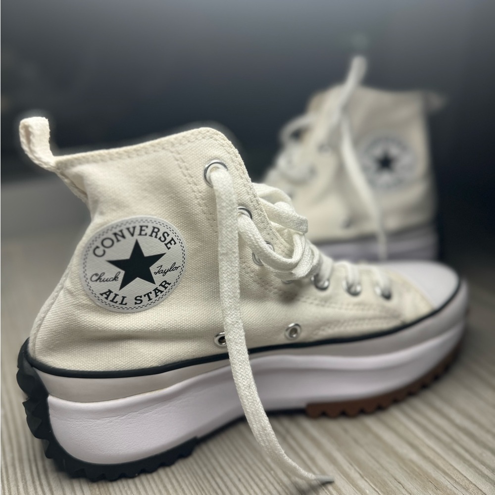 White Platform White Converse - Gem